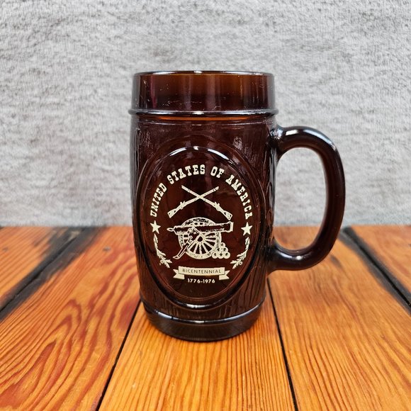 Kitchen | Glass Barrel Mugstein United States Of America Bicentennial ...